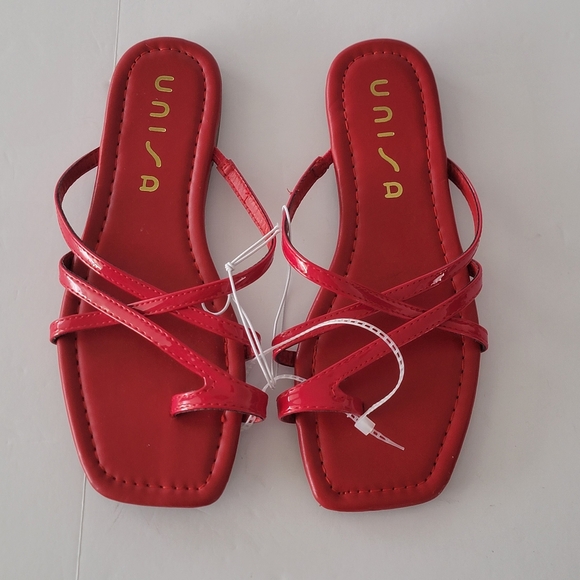 Unisa | Shoes | Unisa Womens Red Strappy Sandals Size 7 | Poshmark
